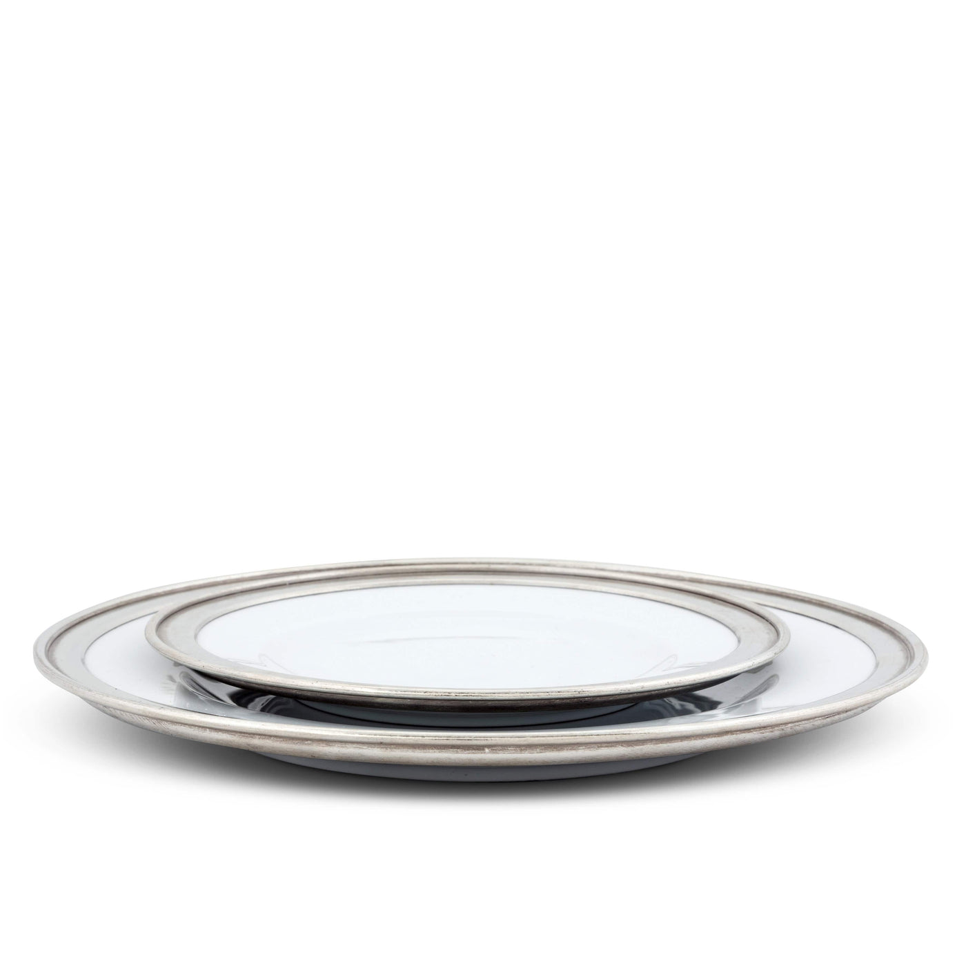 Vagabond House Classic Pewter Rim Dinner Plate