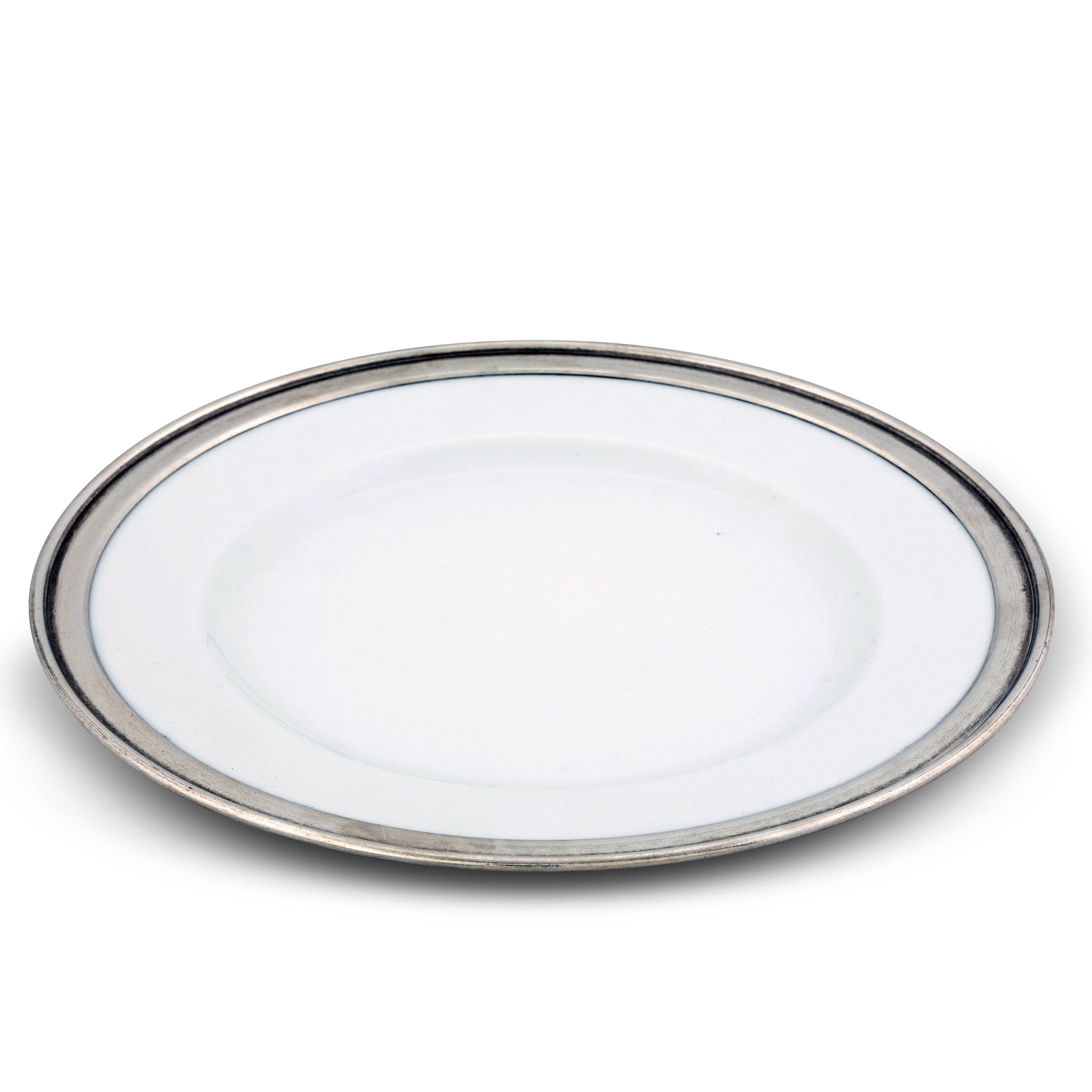 Vagabond House Classic Pewter Rim Dinner Plate