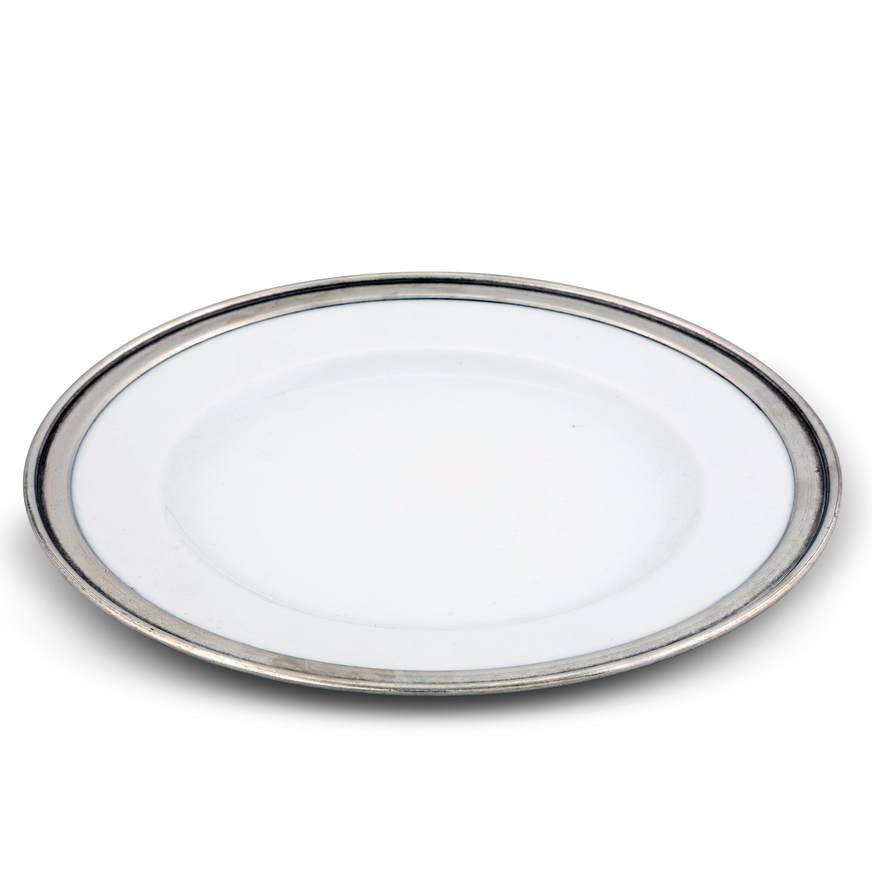 Vagabond House Classic Pewter Rim Dinner Plate