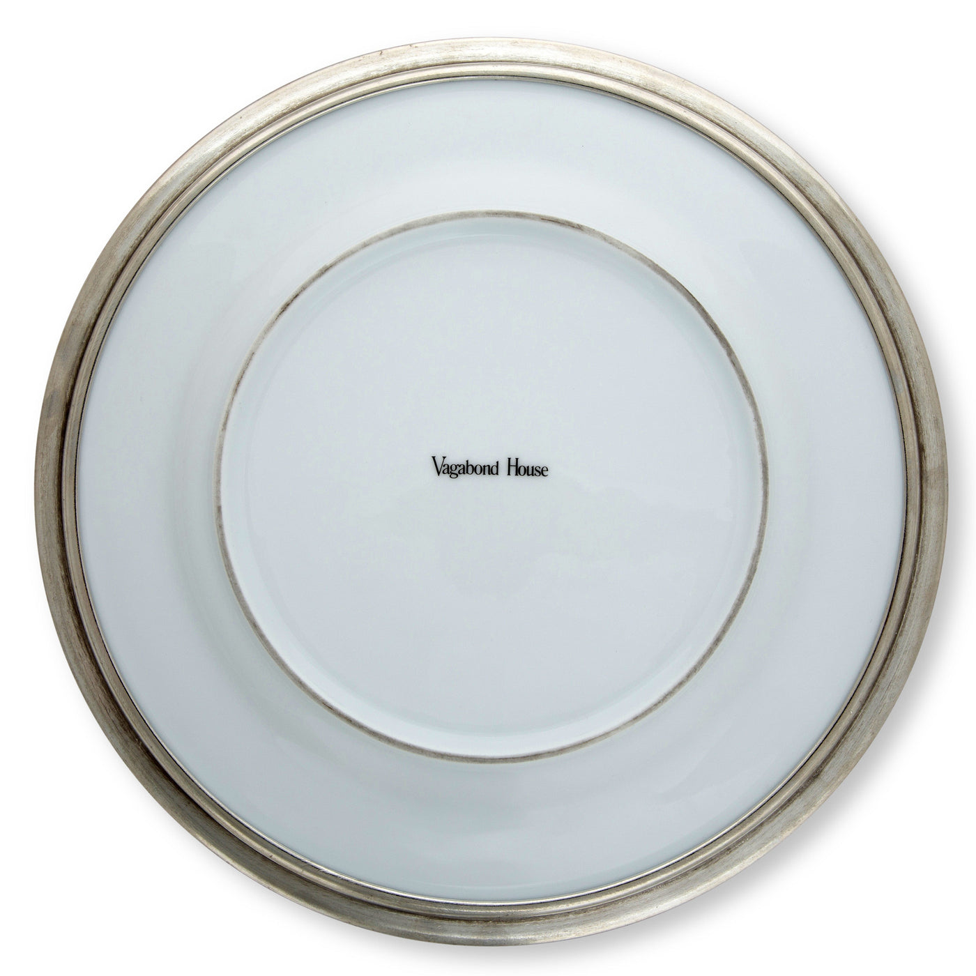 Vagabond House Classic Pewter Rim Dinner Plate