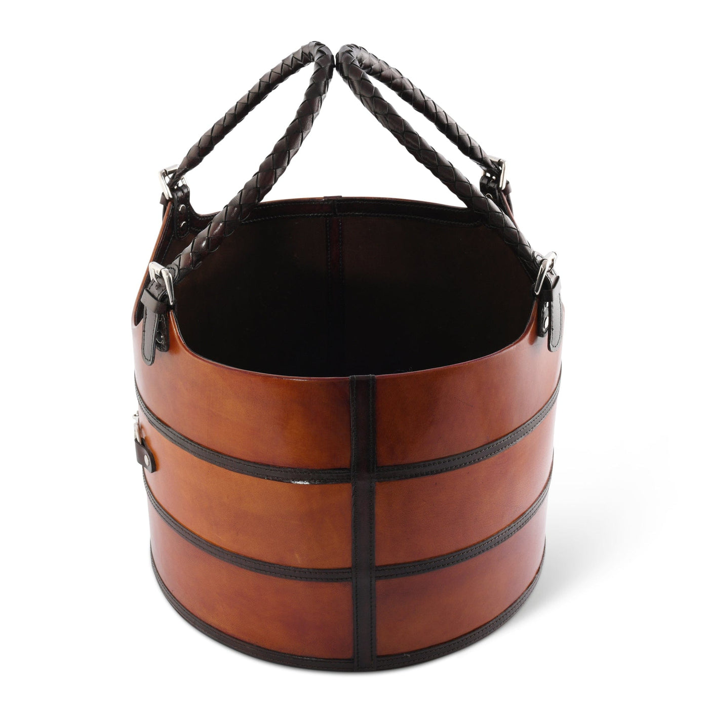Shop for Top Quality Stylish Leather Magazine Basket for Living Room ...