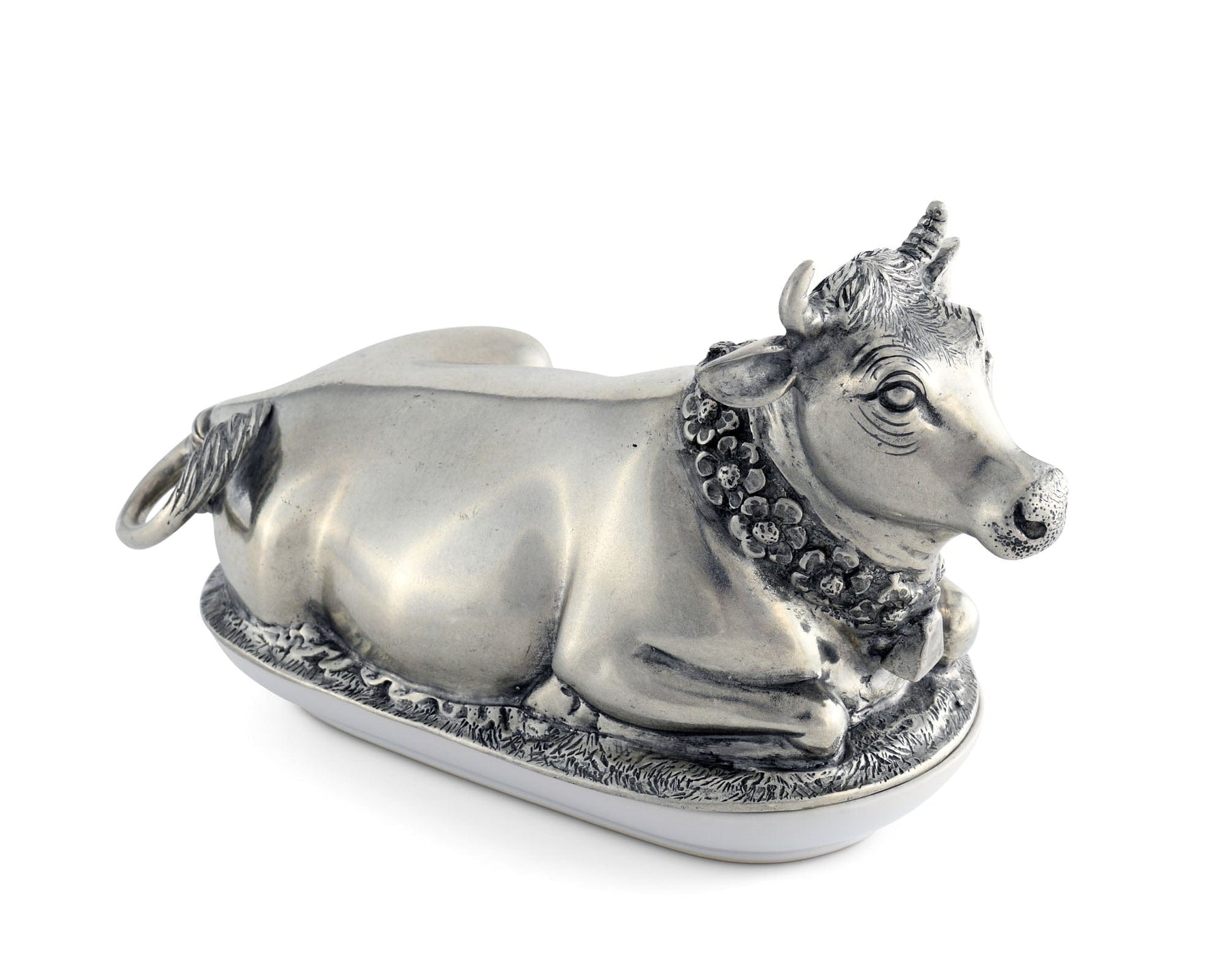 Shop for Detailed Pewter Cow Butter Dish as Premium Gift | Garden ...
