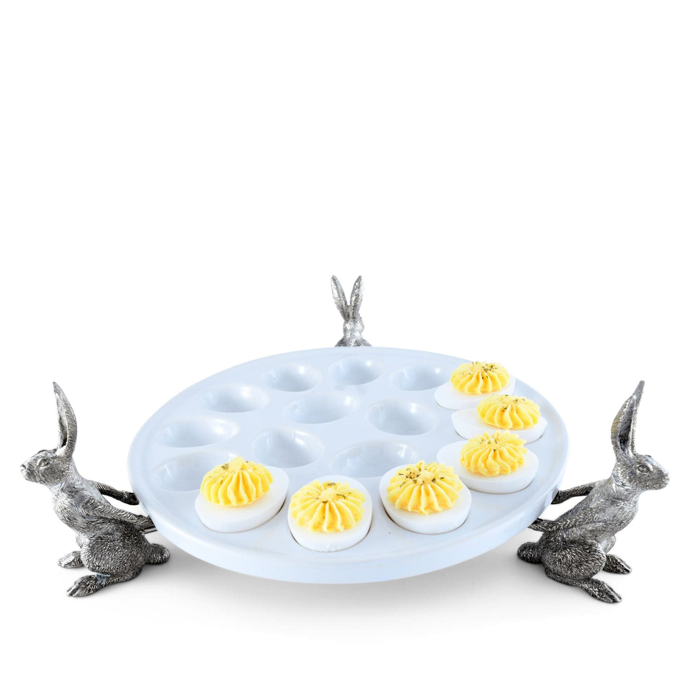 Buy Intricate Design Rabbit Deviled Egg Holder for Upscale Entertaining ...