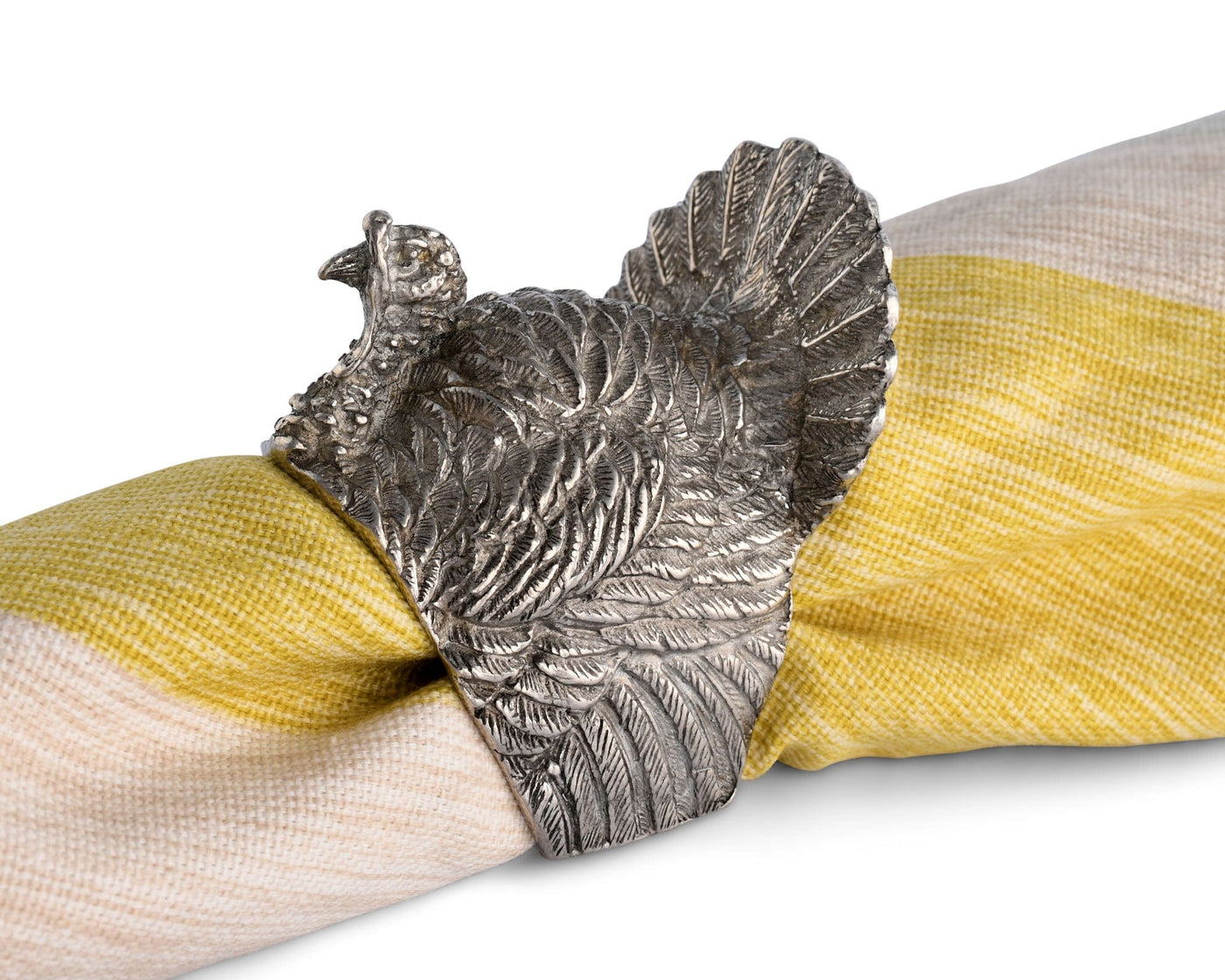 Invest in Quality Pewter Turkey Napkin Rings for Fall Entertaining ...