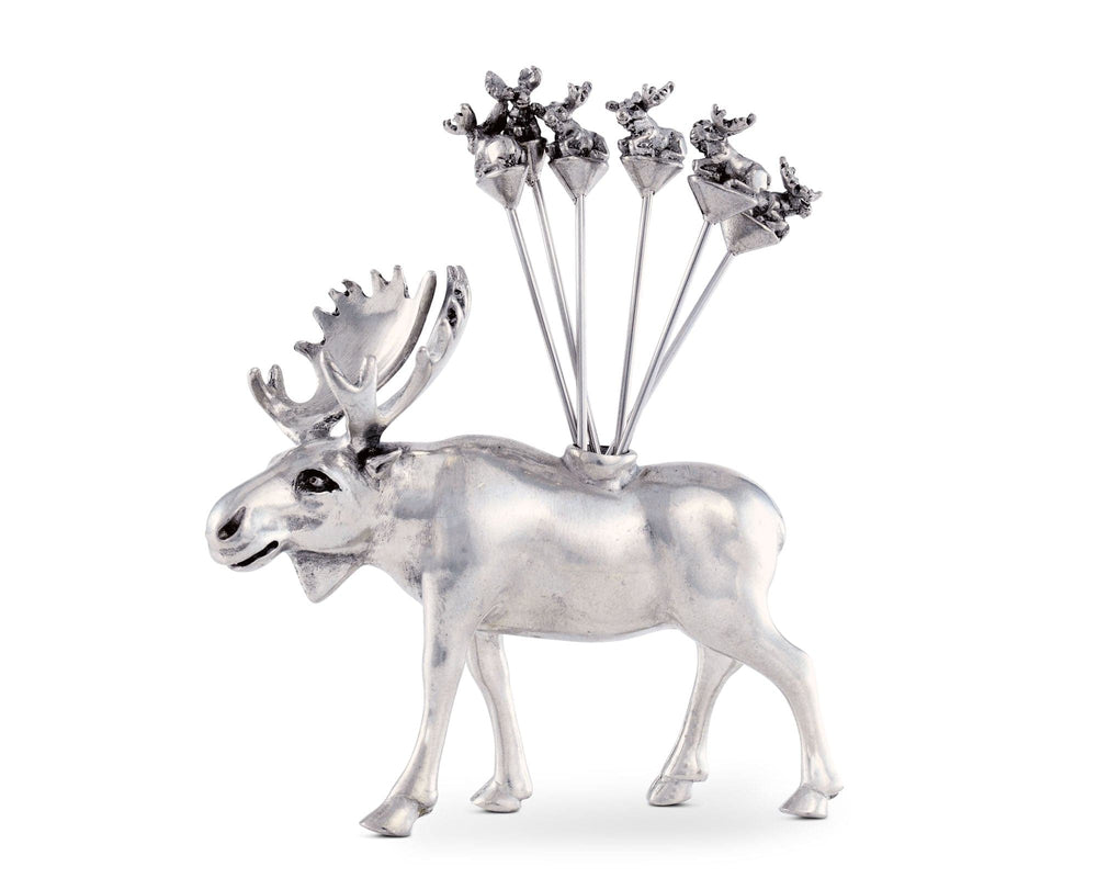 Handcrafted Moose Cheese Pick Set for Rustic Gifting | Lodge Style ...
