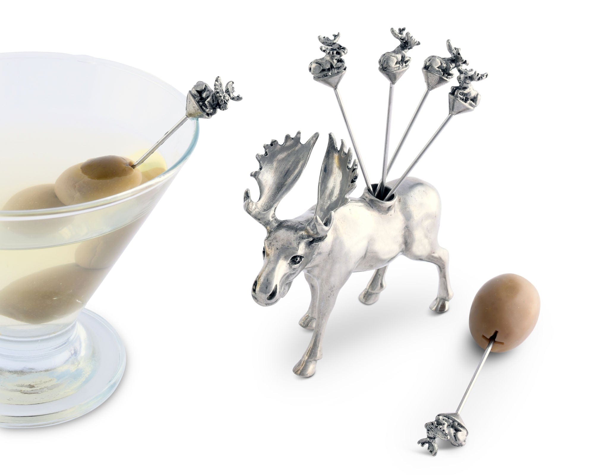 Handcrafted Moose Cheese Pick Set for Rustic Gifting | Lodge Style ...