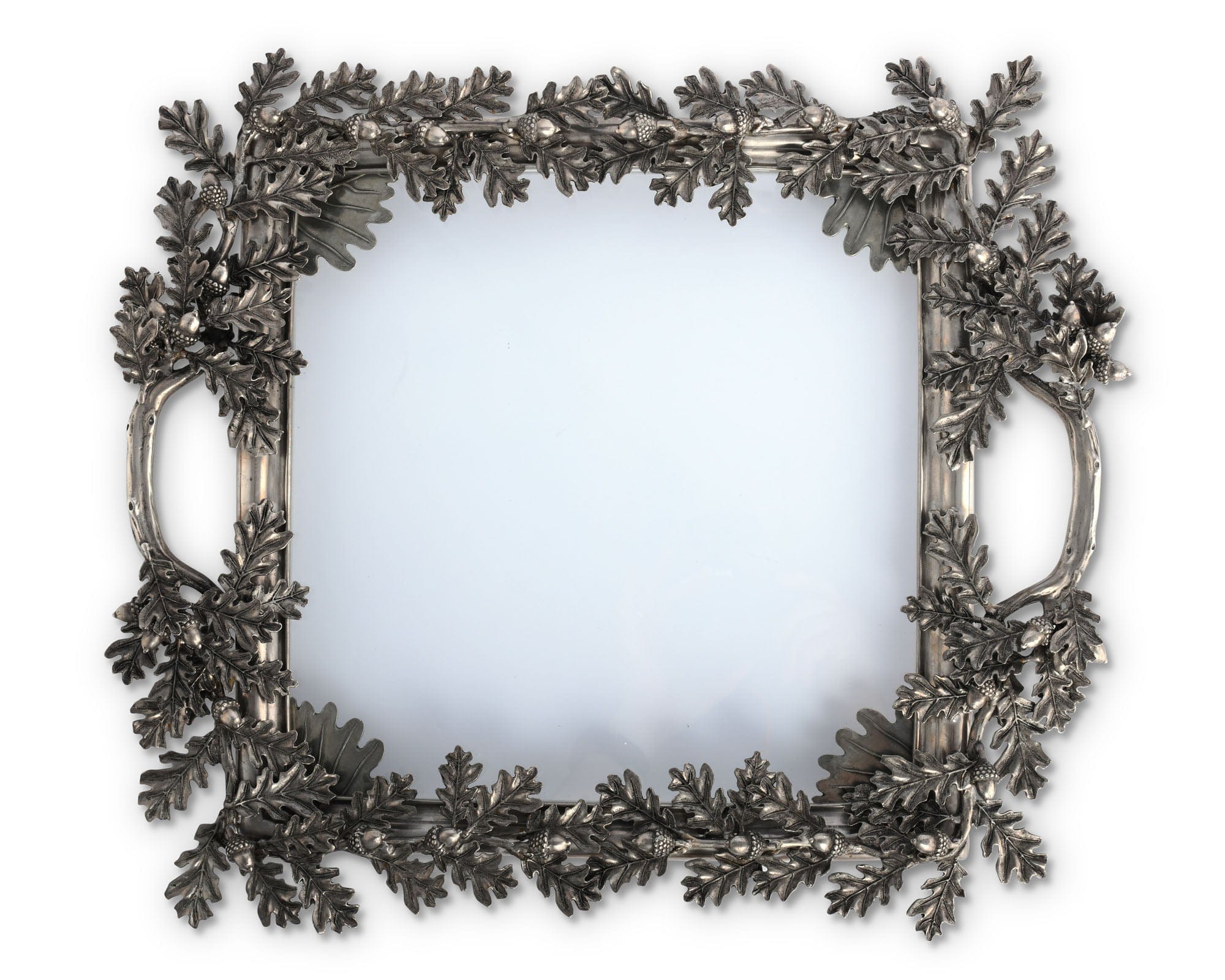 Unique Gift Idea: Luxury Acorn Oak Leaf Detailed Glass Serving Tray ...