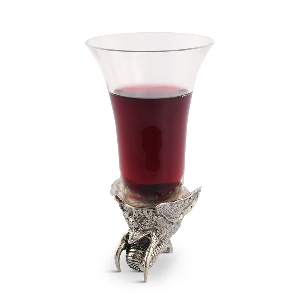 Best gift for wine lovers: The detailed elephant glass stirrup cup ...