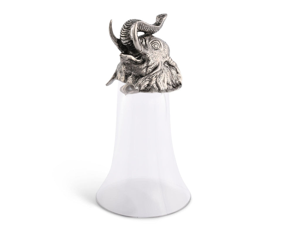 Best gift for wine lovers: The detailed elephant glass stirrup cup ...