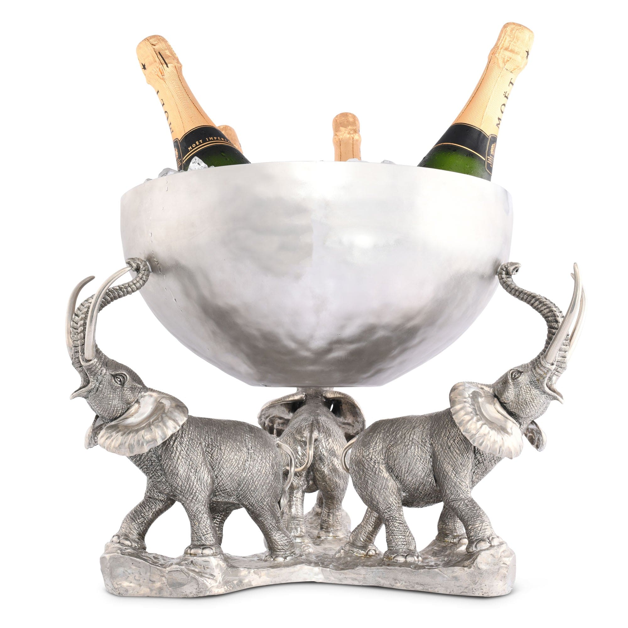Gift Luxurious Stainless Steel Elephant Trio Punch Tub for Special ...