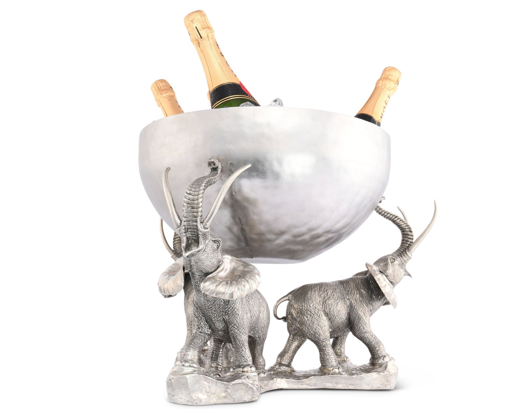 Gift Luxurious Stainless Steel Elephant Trio Punch Tub for Special ...